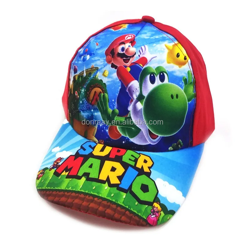 Mario Children's Baseball Cap Anime Mario Brothers Cartoon Duck Tongue ...