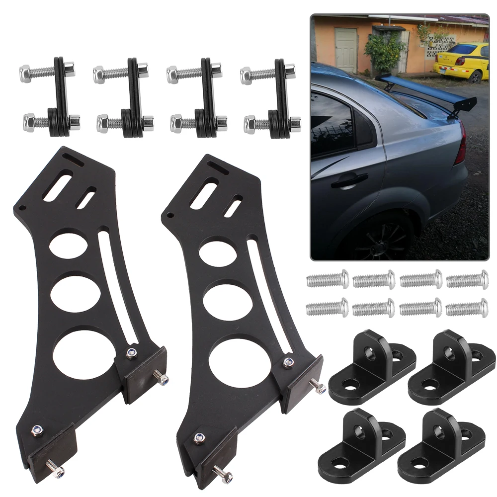 10" Universal Car Rear Wing Trunk Racing Tail Spoiler Legs Mount ...