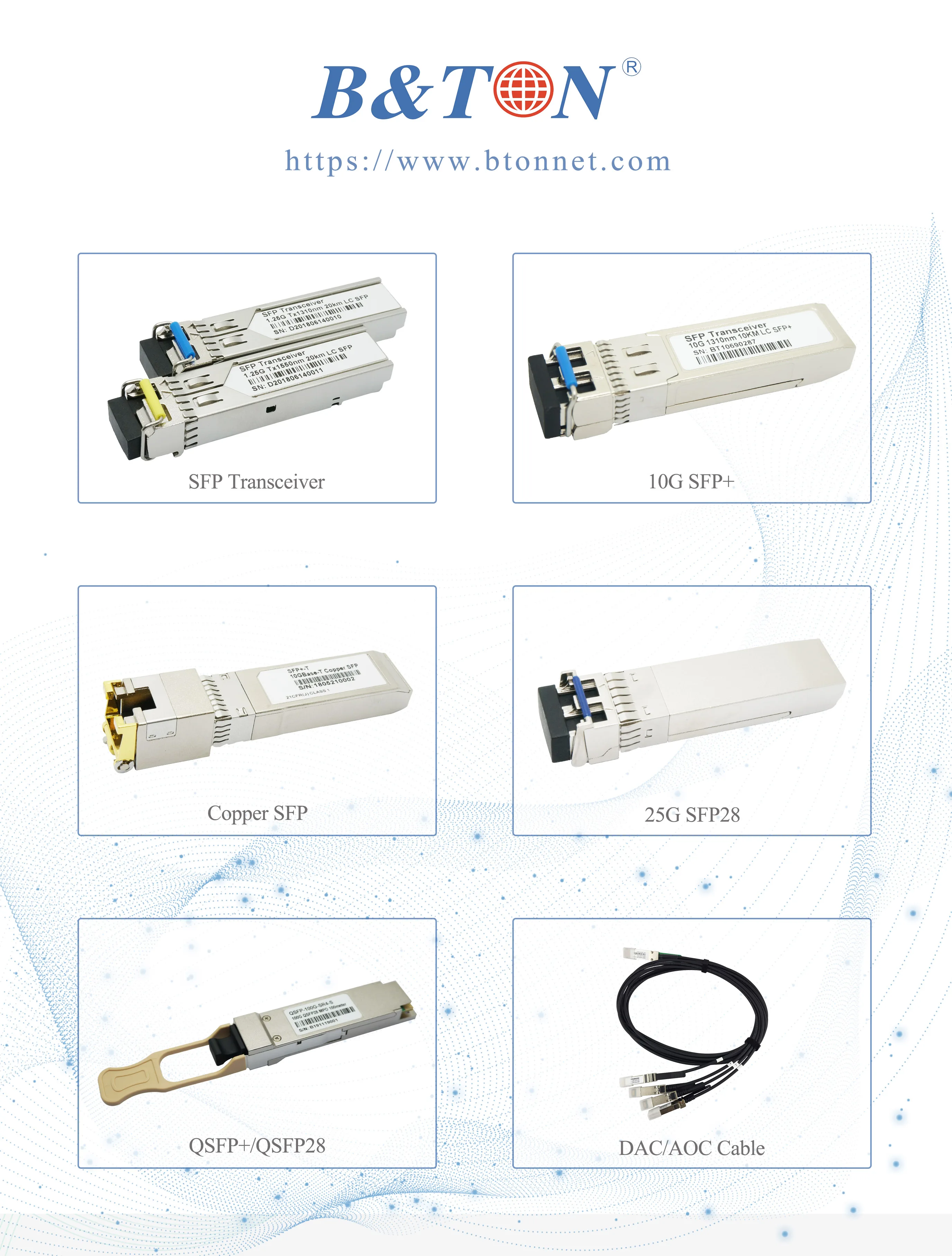 Bton 10g Xfp Cwdm 1470nm To 1610nm 80km Optical Xfp Cwdm Transceivers - Buy Xfp Cwdm ...