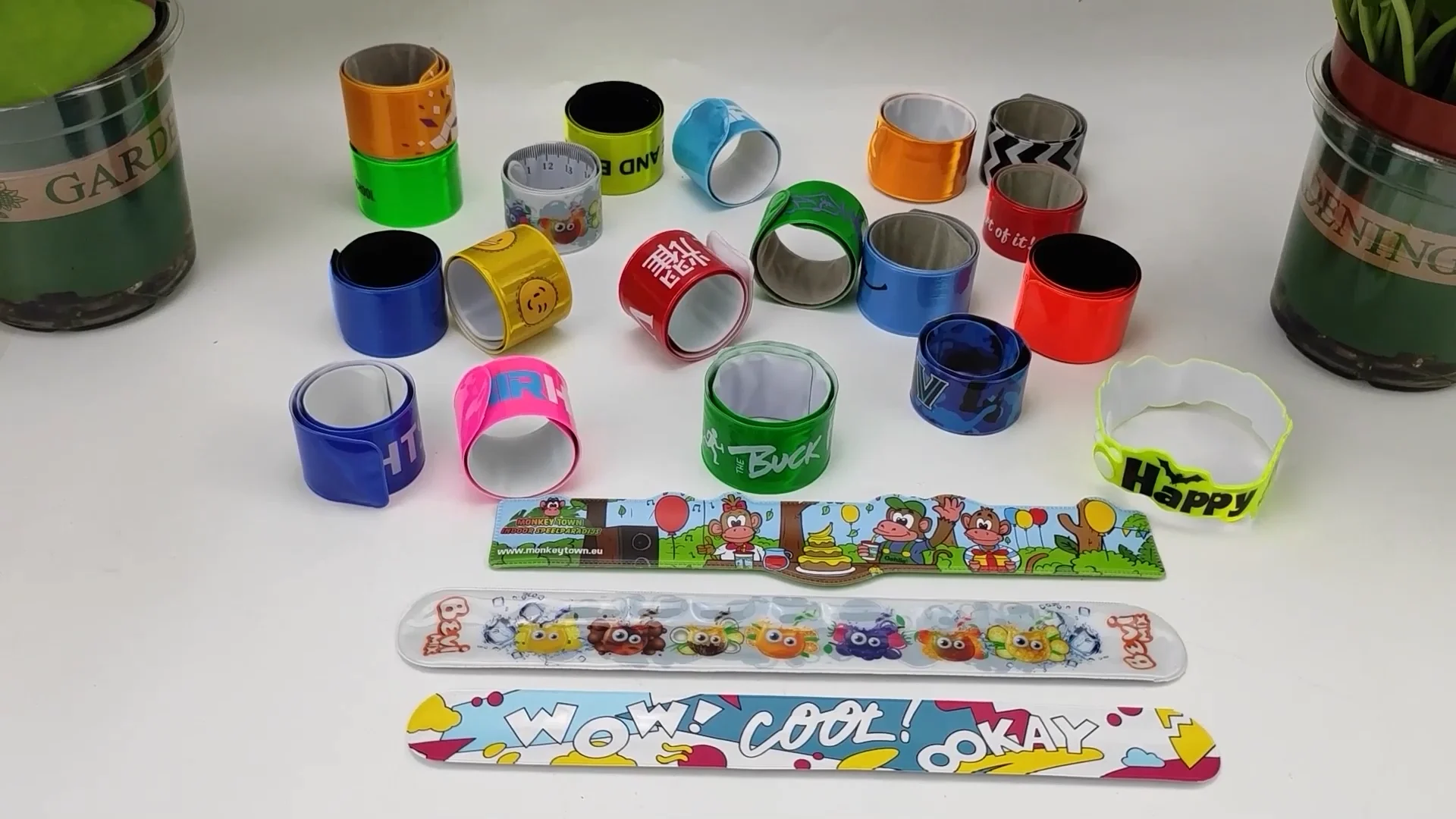 Wide Rich Style Ruler Slap Wristband Band Wide Slap Bracelet Bulk ...