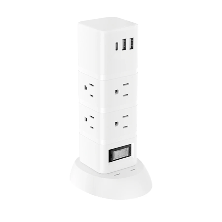 Multi Electrical Outlets power strip vertical tower socket outlet pop ...