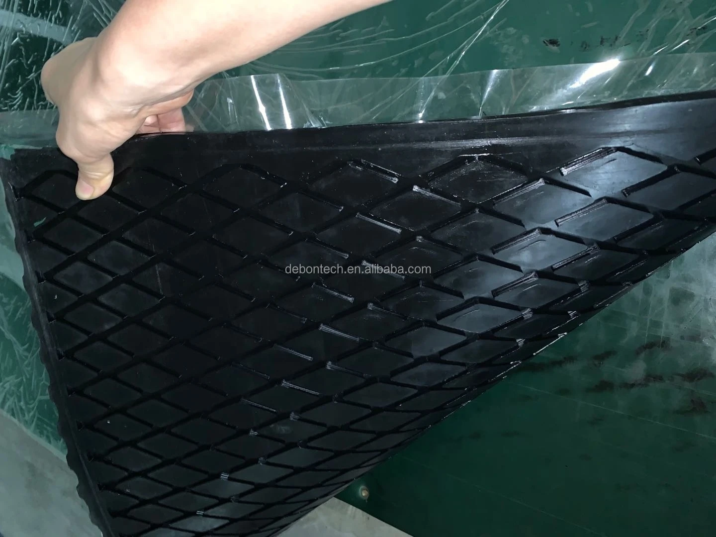 Belt Conveyor Roller Rubber Lagging Manufacturing Pulley Lagging - Buy ...