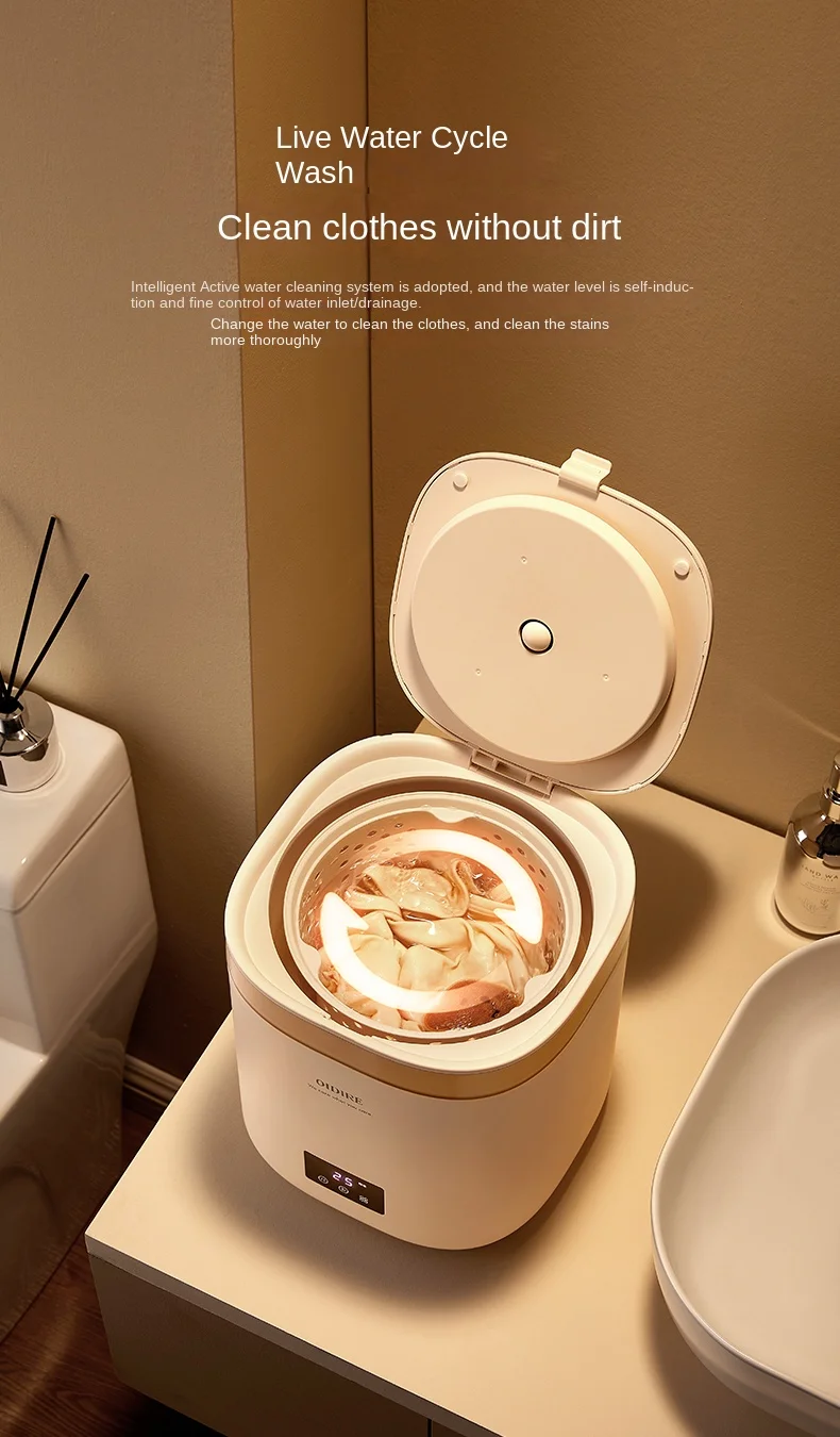 Mini Washing Machine - Portable Lavadora with 360° Water Wash
