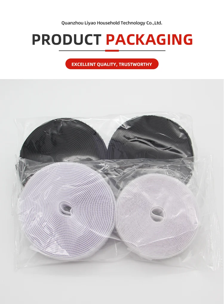 Factory Glueless Sew On Hook And Loop Nylon Velcroes Polyester For ...