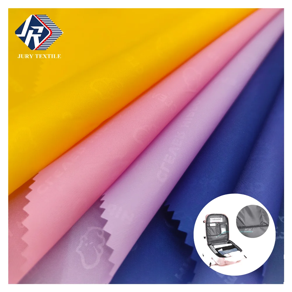 Wholesale 100% Polyester Embossed 210D Oxford Bag Lining Fabric PU ...