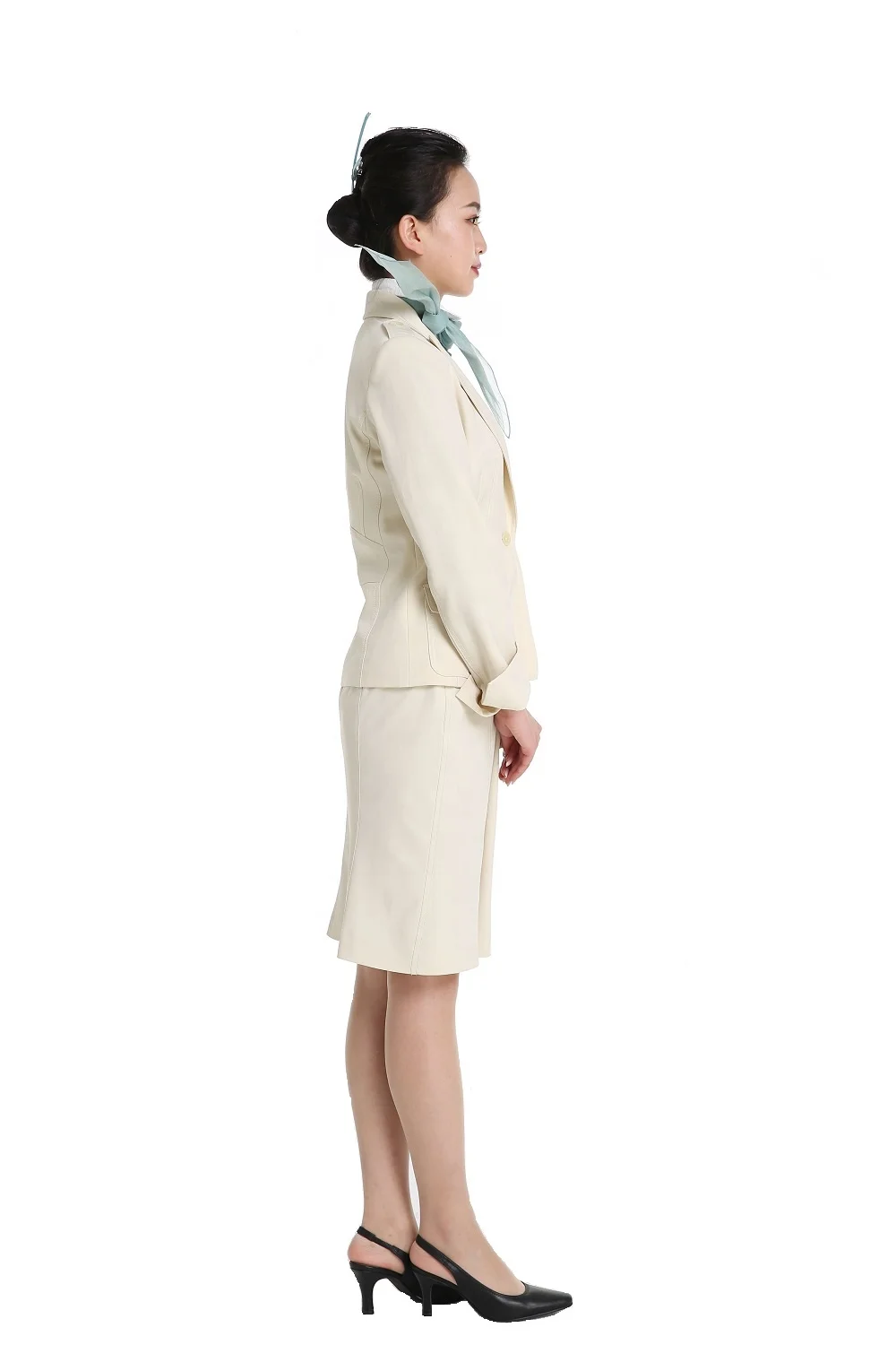 Alibaba.com: Korean Airline Stewardess Uniform 3-Piece Set (Beige ...