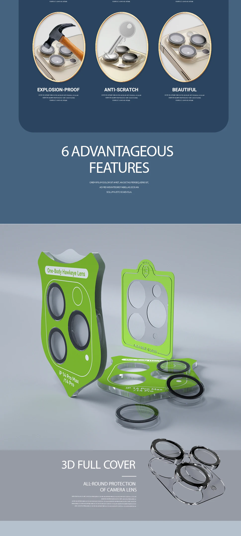 Best Sale 3d Full Coverage Eagle Eye Camera Lens Protector For Iphone ...