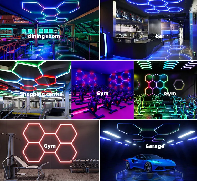 Hexagon LED Garage Lights - Efficient Lighting Solutions