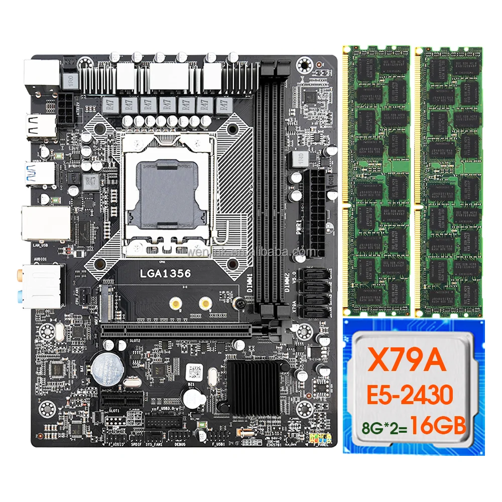 Brand New X79a Motherboard Lga 1356 Support Server Ram Sata3.0 Usb3.0 ...