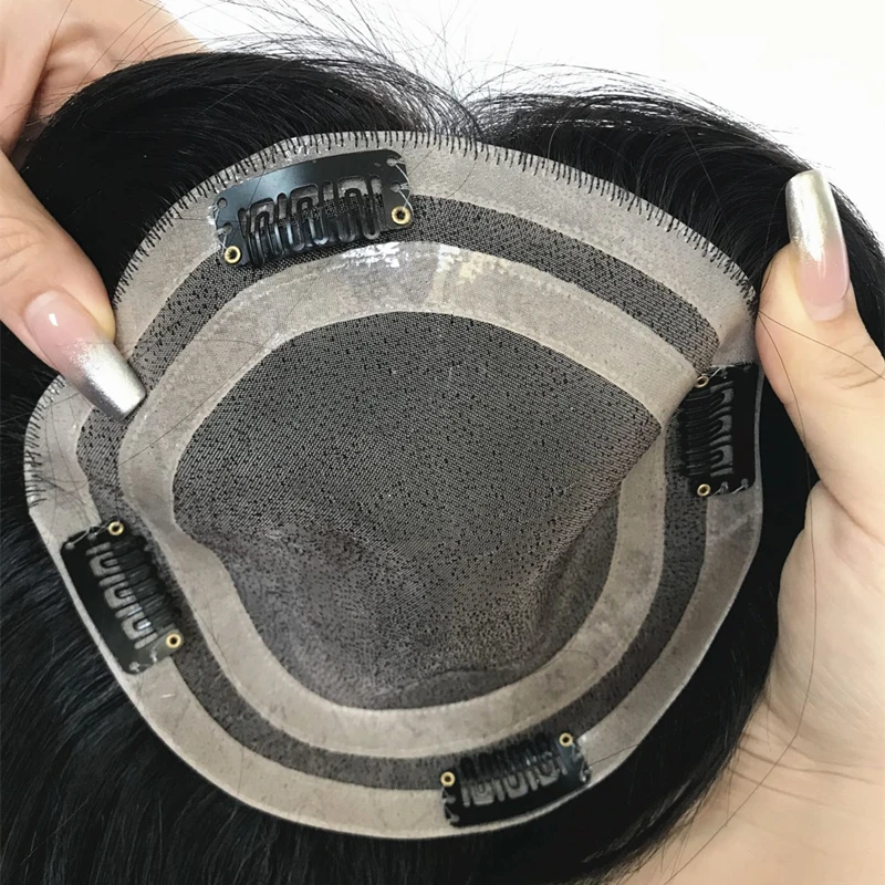 High Quality Custom Women's Wig Silk Base Human Virgin Hair Straight ...