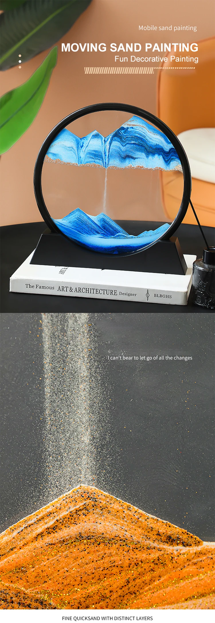 3d Dynamic Sand Art,Flowing Desert Sand Painting Moving Sand Picture ...