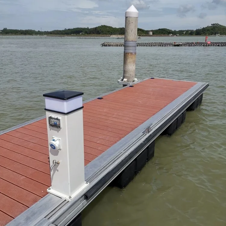 Floating Dock Electronic/water Tank Marina Yacht Service Bollard Power ...