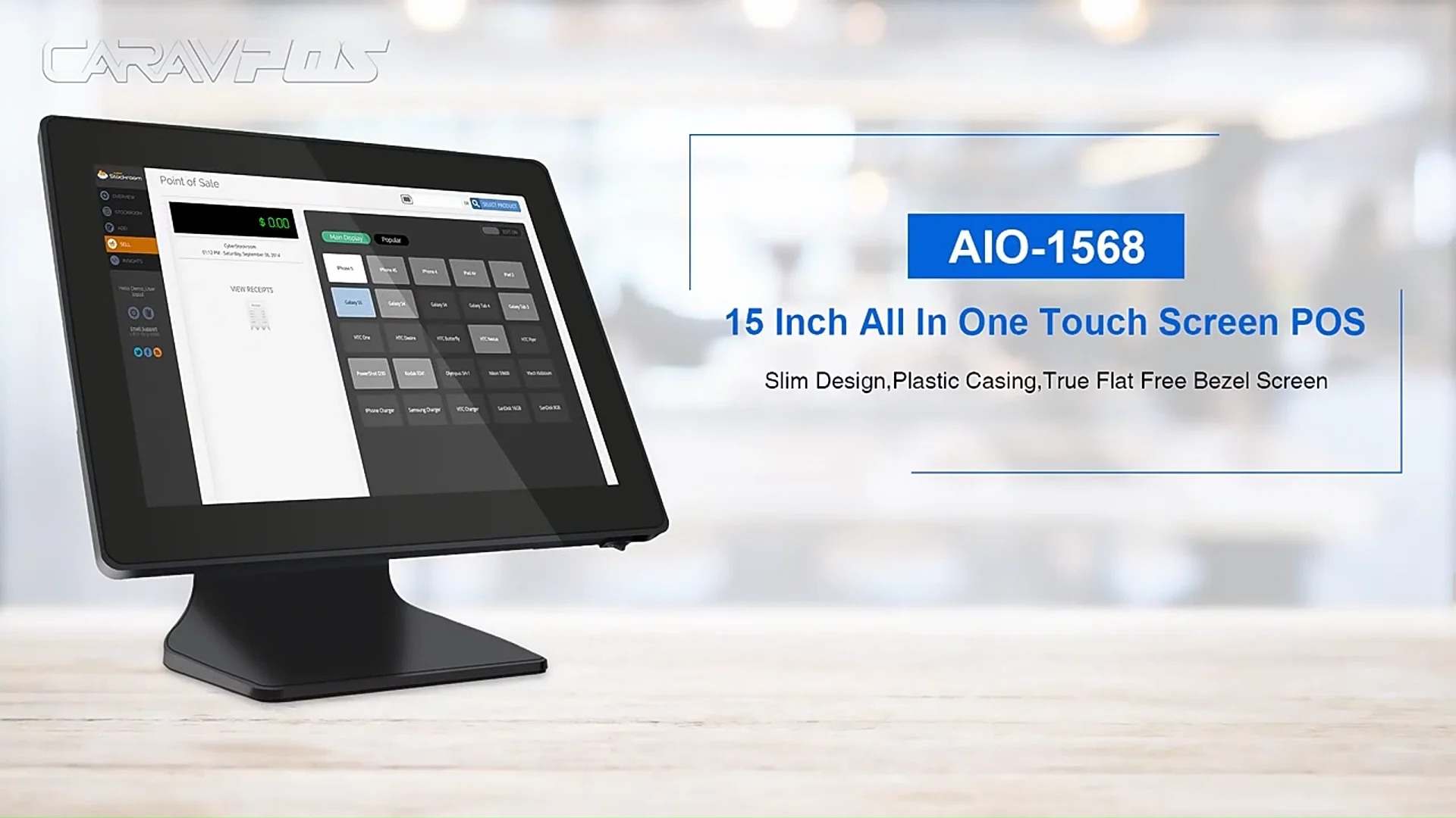 Pos Tablet All In One 15 Inch Cash Register Tablet Touch Screen Windows ...