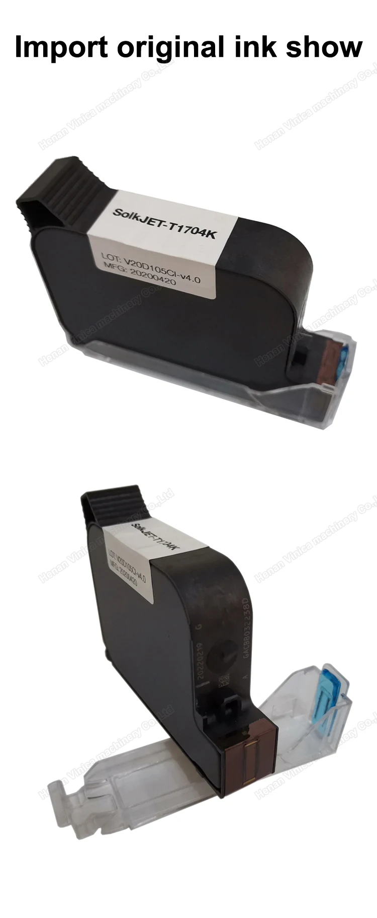 42ml Solvent Based Ink Cartridge for Handheld Inkjet Printer ...