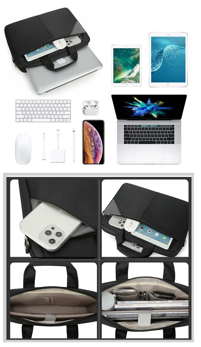 Business Large Capacity Computer Bag - 15.6 Inch Laptop Case