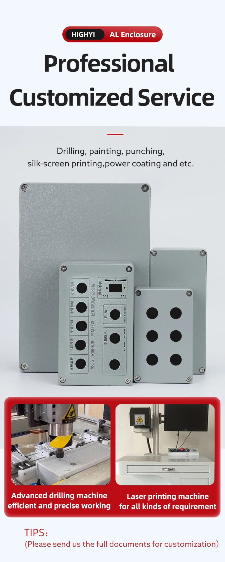IP67 Electrical Waterproof Junction Box - Die Cast Aluminum