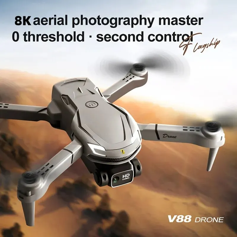 V8 Wifi Fpv Drone With Wide Angle Hd 4k Dual Camera Height Hold ...