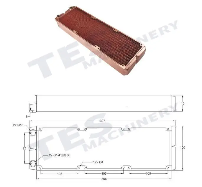Full Red Copper Heat Exchanger - Efficient Cooling Solutions