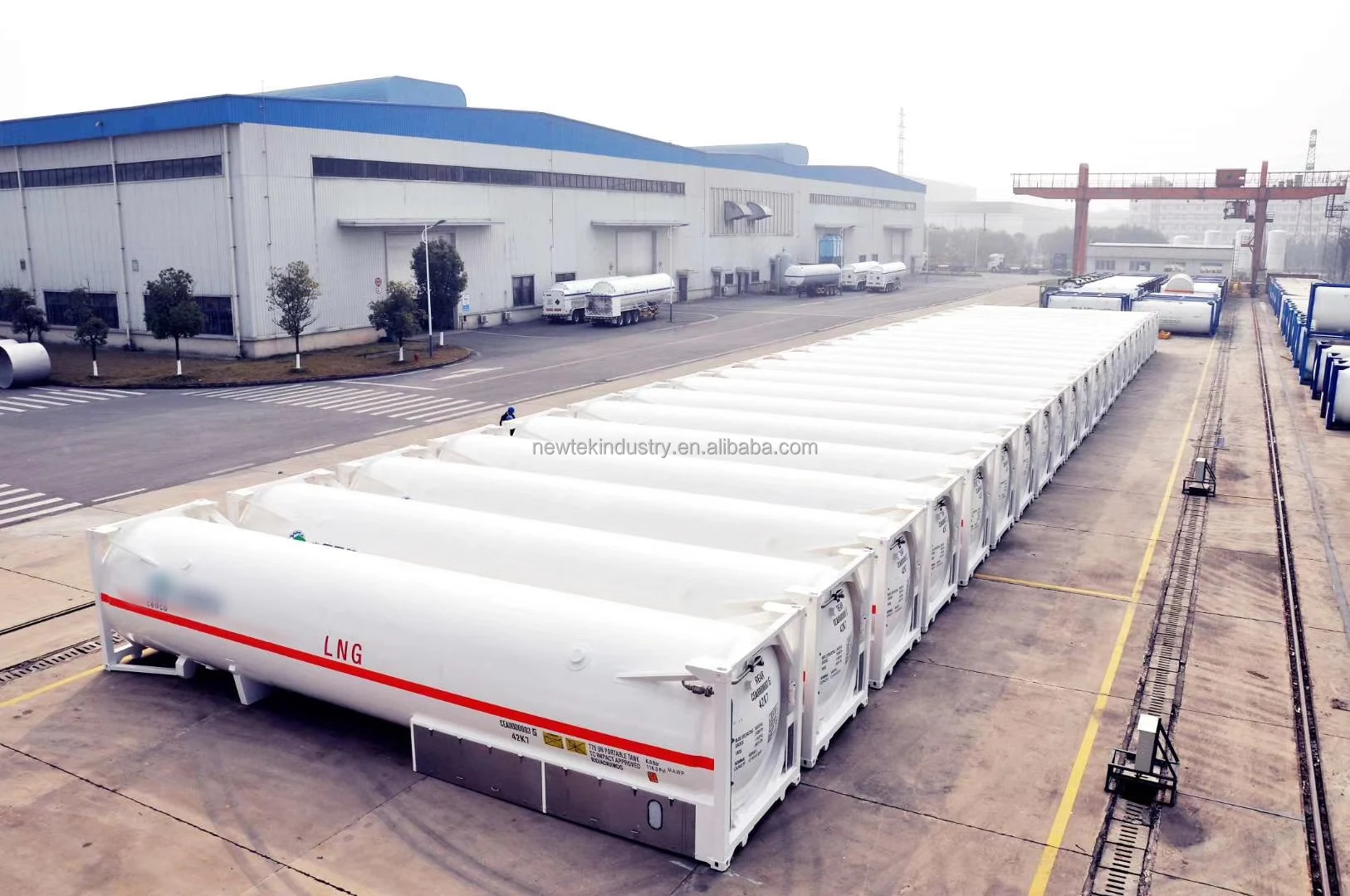 20ft/30ft/40ft Iso Tank Container Lng Lo2 Ln2 Lar Ln2o Ethylene Un T75 ...