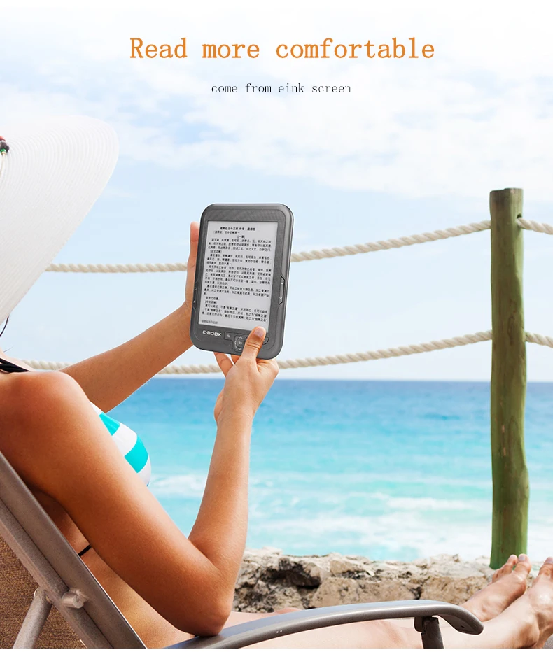 BK-6006 E Ink Screen E-Reader - 6inch Ebook Reader with Linux