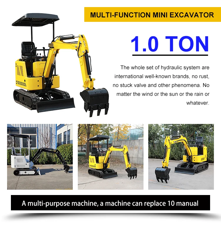 Construction Engineering Se08 800kg 0.8 Ton Excavator Kubota Engine Mini Pelle Micro Digger ...