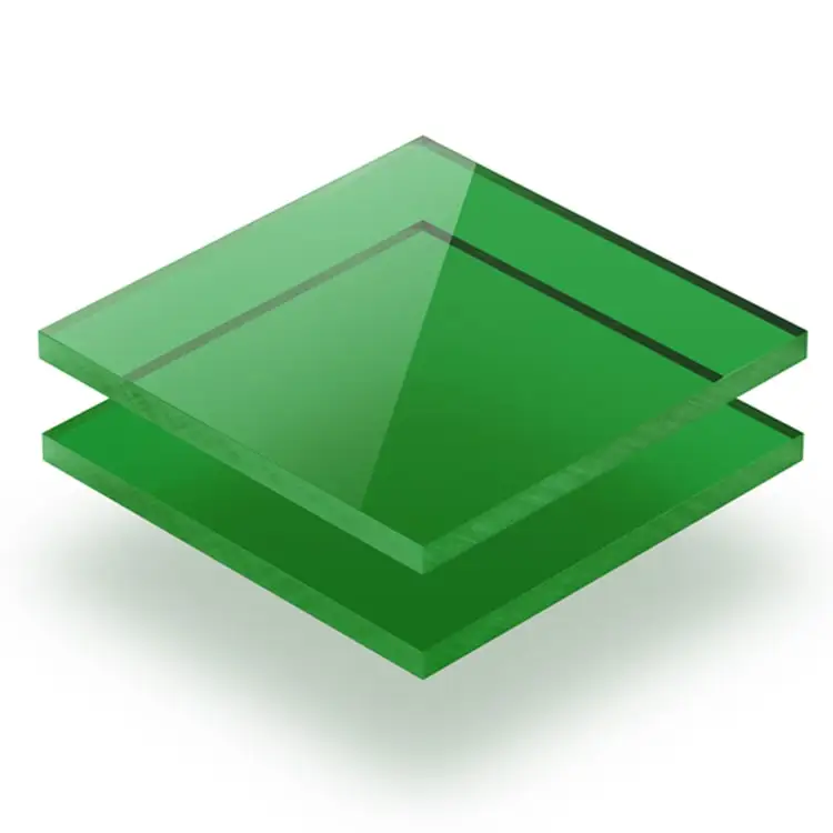 Large Decorative Plexiglass Cast Transparent Acrylic Green Plexiglass ...