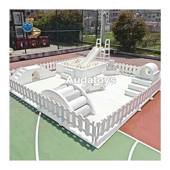 16ft Mobile White And Gray Customized Kids Indoor And Out Door Softplay ...