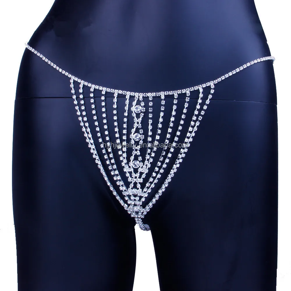 Hyh Body Chain Nightclub Jewelry Crystal Bikini Panty Buy Sexy