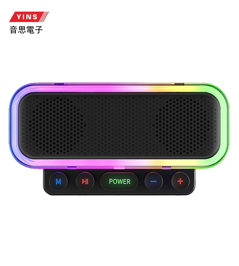 Cyberpunk Bt Speaker With Matrix Keyboard Design And Rgb Lighting - Buy ...