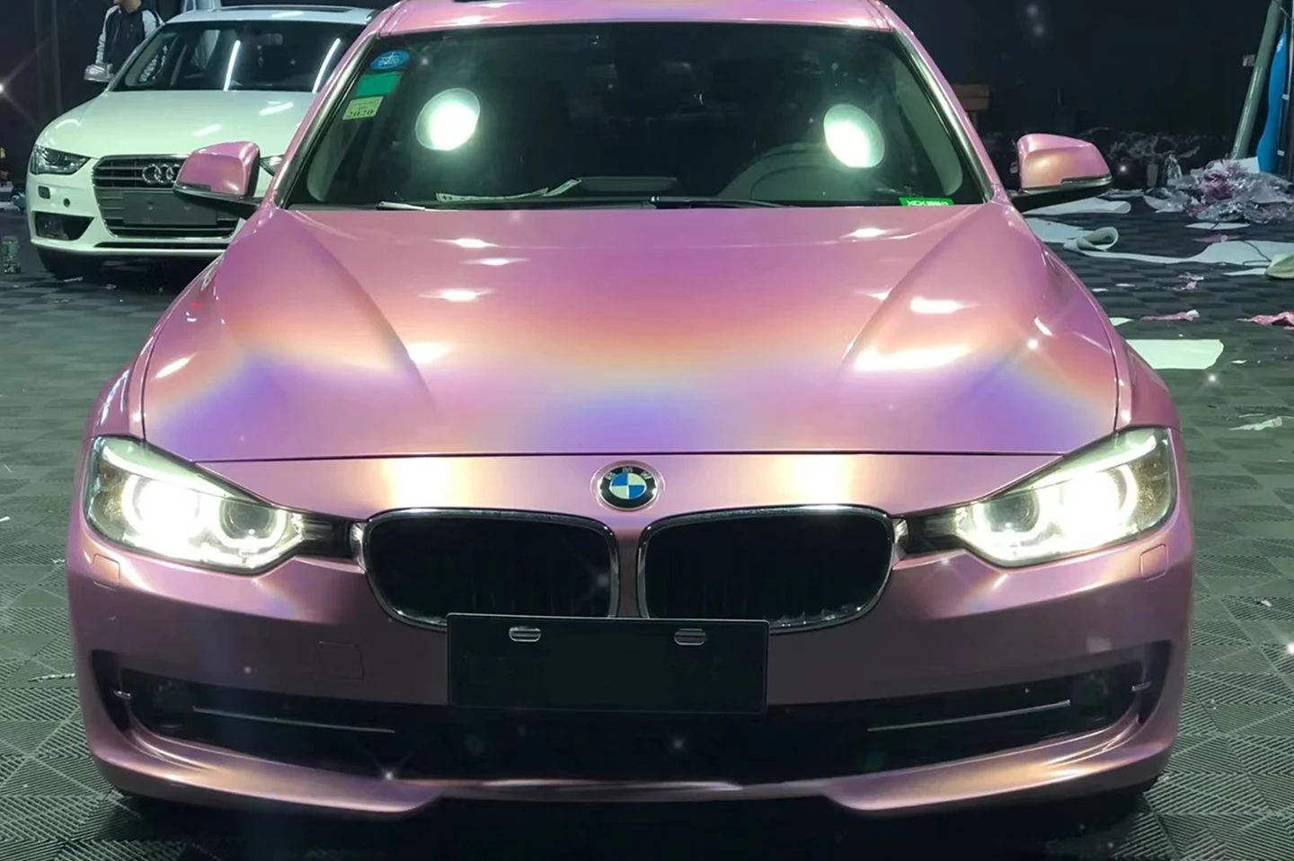 Multi Color Laser Series Car Wrapping Vinyl Roll Colorful Laser Chrome ...