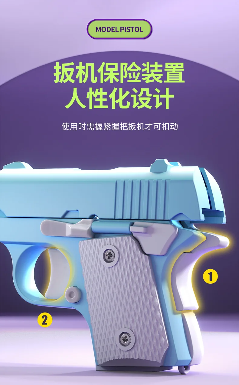 Gravity Mini M1911 Gun Toy Pistol 3d Printed Gun Luminous Mini Fidget ...