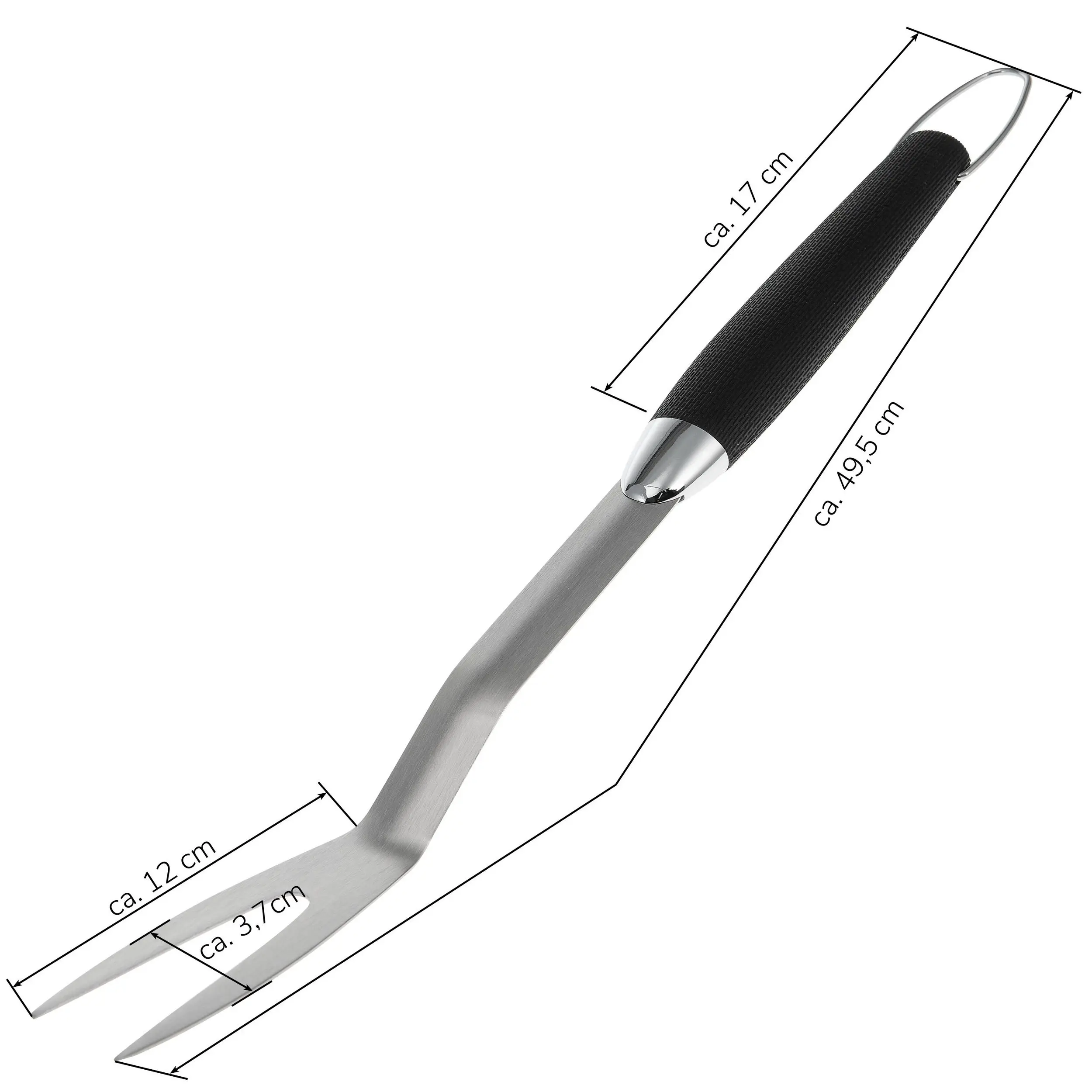 Heavy Duty BBQ Tool Set - 3pcs Stainless Steel Accessories