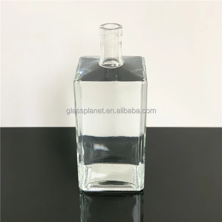 1750ml Stockholm Square Glass Bottle,Bourbon Scotch Whiskey Vodka Tequila Rectangular Glass ...