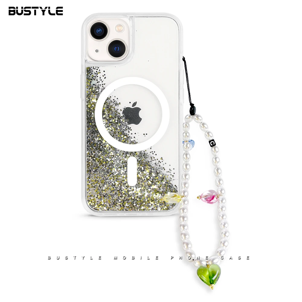 Fashion Cute Loop Butterfly Pearls Beading Chain Mobile Cases And ...