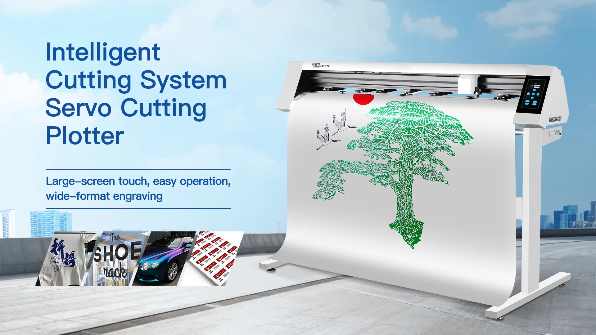 MYCUT MC1200T Smart CCD Camera Vinyl Cutter - 48inch Touch Screen