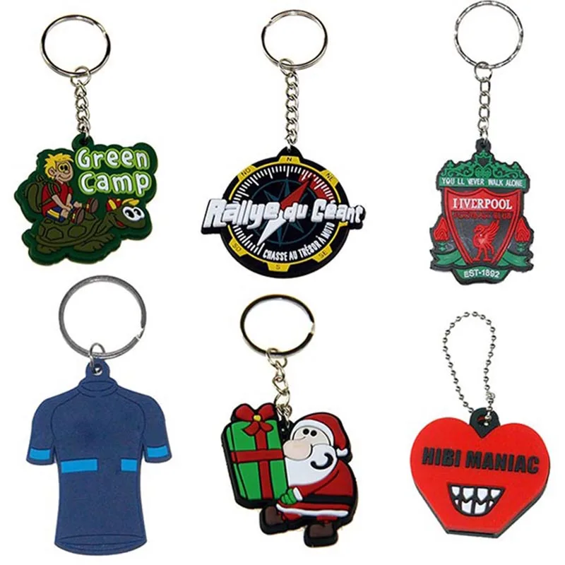 Pvc Keychains 2024 Promotional Items With Logo Custom Rubber Key Chains ...