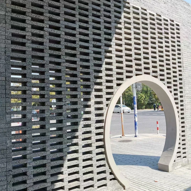 Small Volcano Black Lava Stone Clading Brick Basalt for Wall