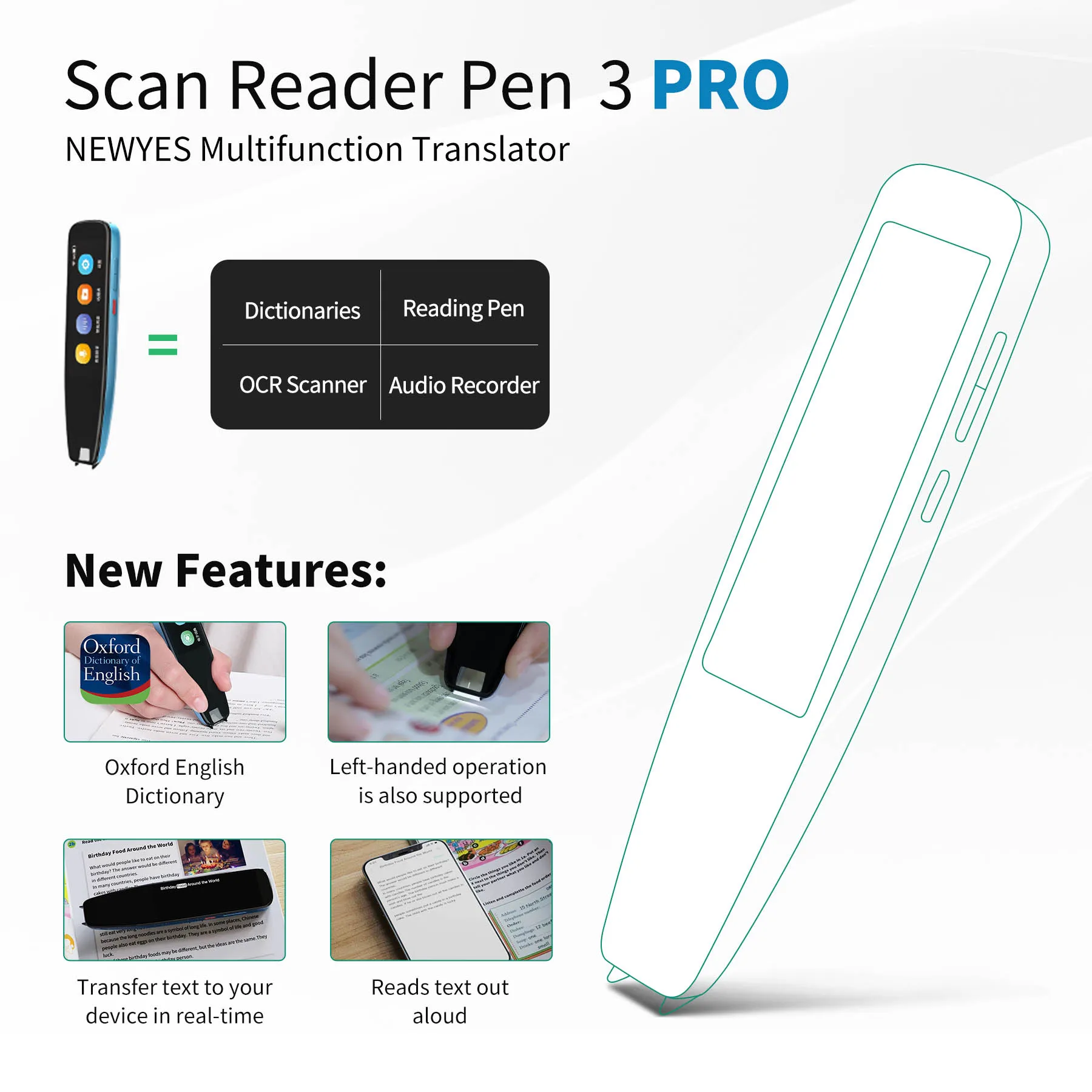 112 Languages Scan Translator Pen - Precision & Intelligence