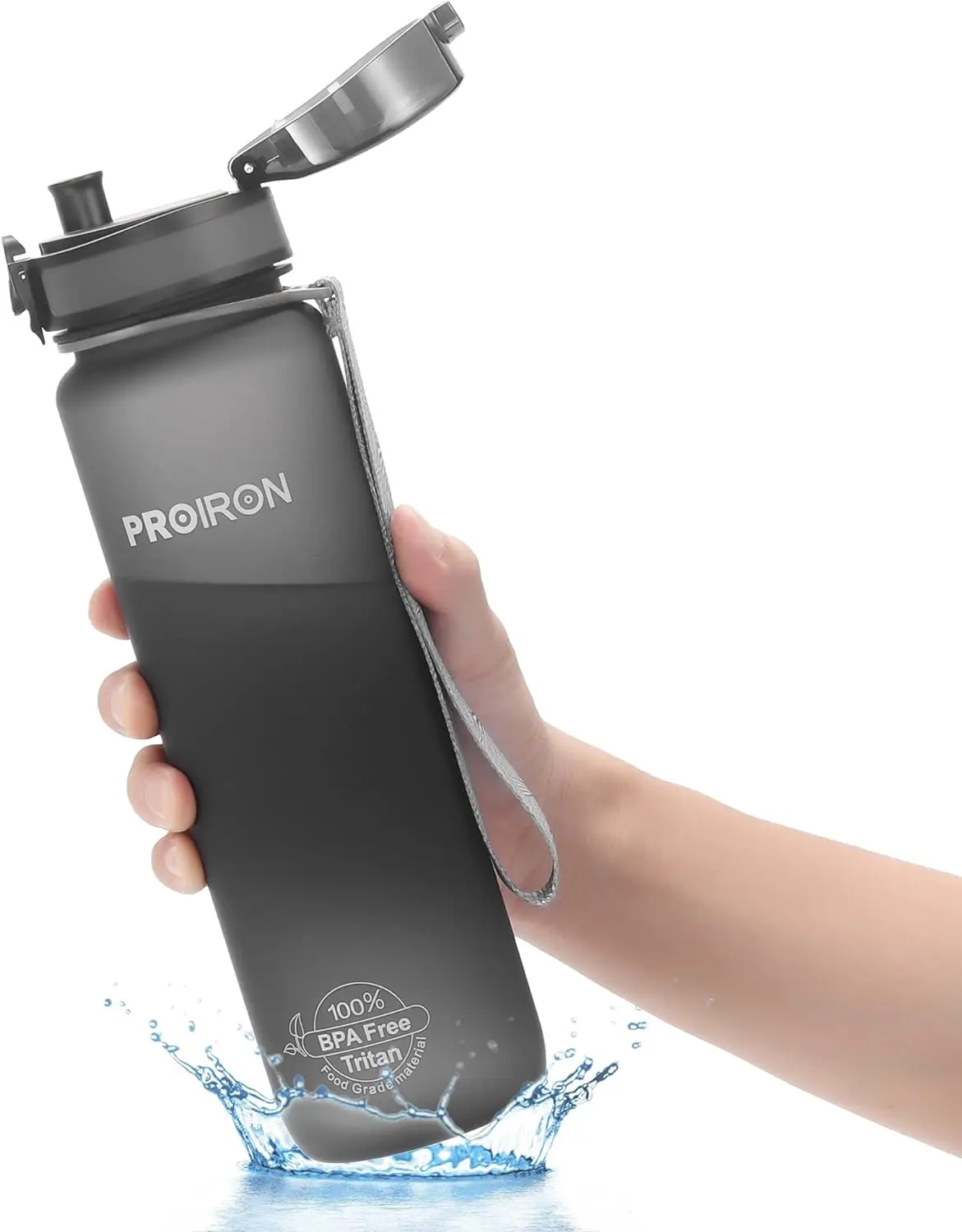 Proiron 500ml,1000ml Bike,Running,Cycling,Gym,Sports Bottles With Flip Top Lid,Filter & Protein ...
