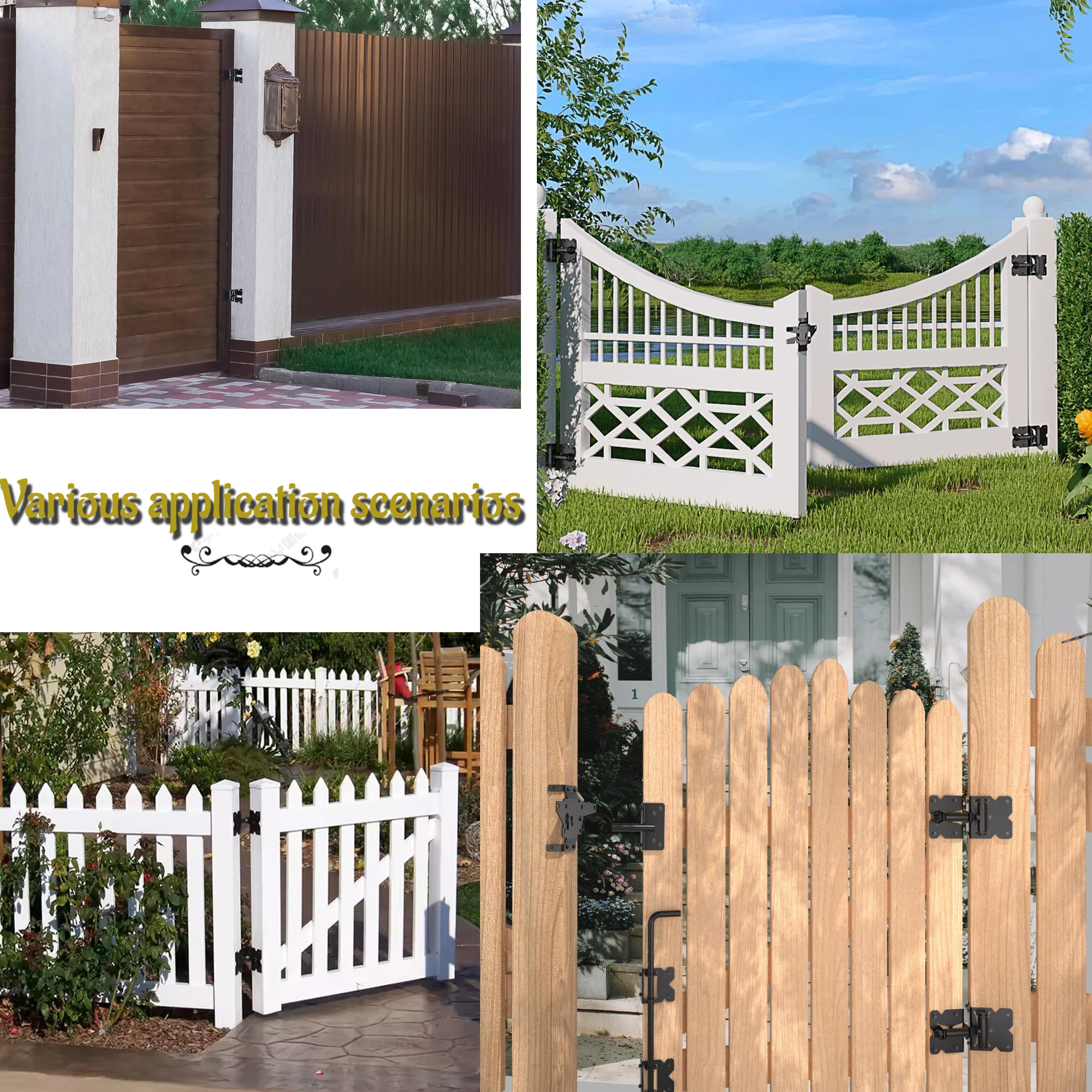 Wood Self Outdoor Vinyl Closing Gate Hinges Spring Bulk And Latch For Vinyl Wood Fences Gate ...