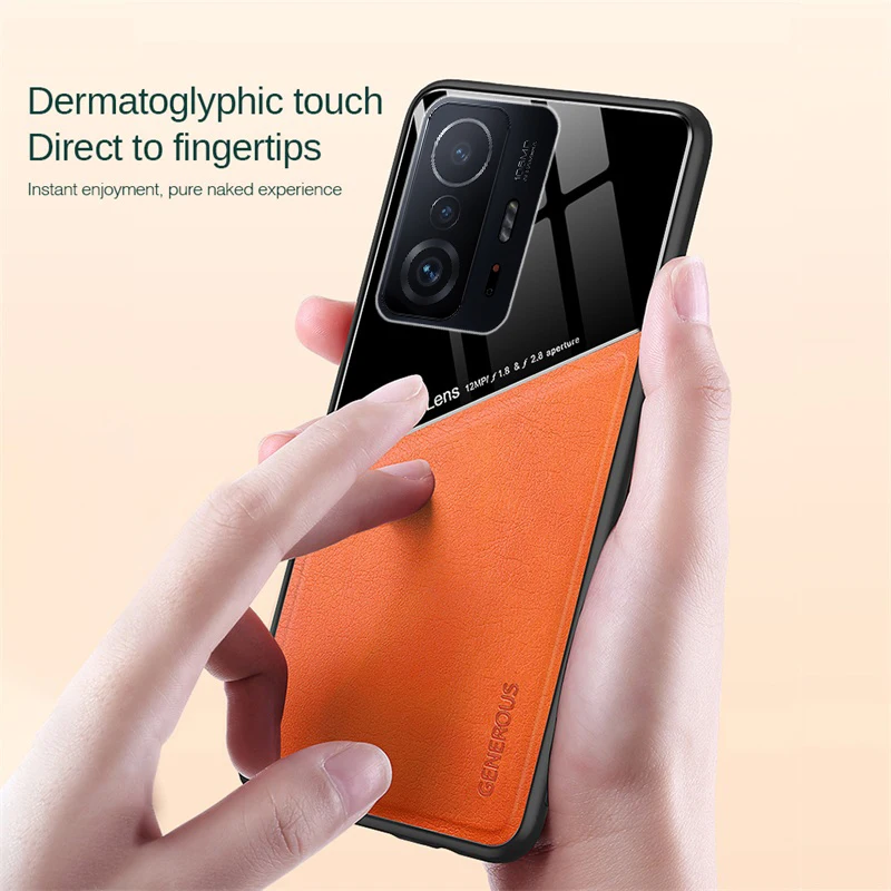 Xiomi Redmi Note 10 Pro Case 11t Pro Case Leather Texture Car Magnetic ...