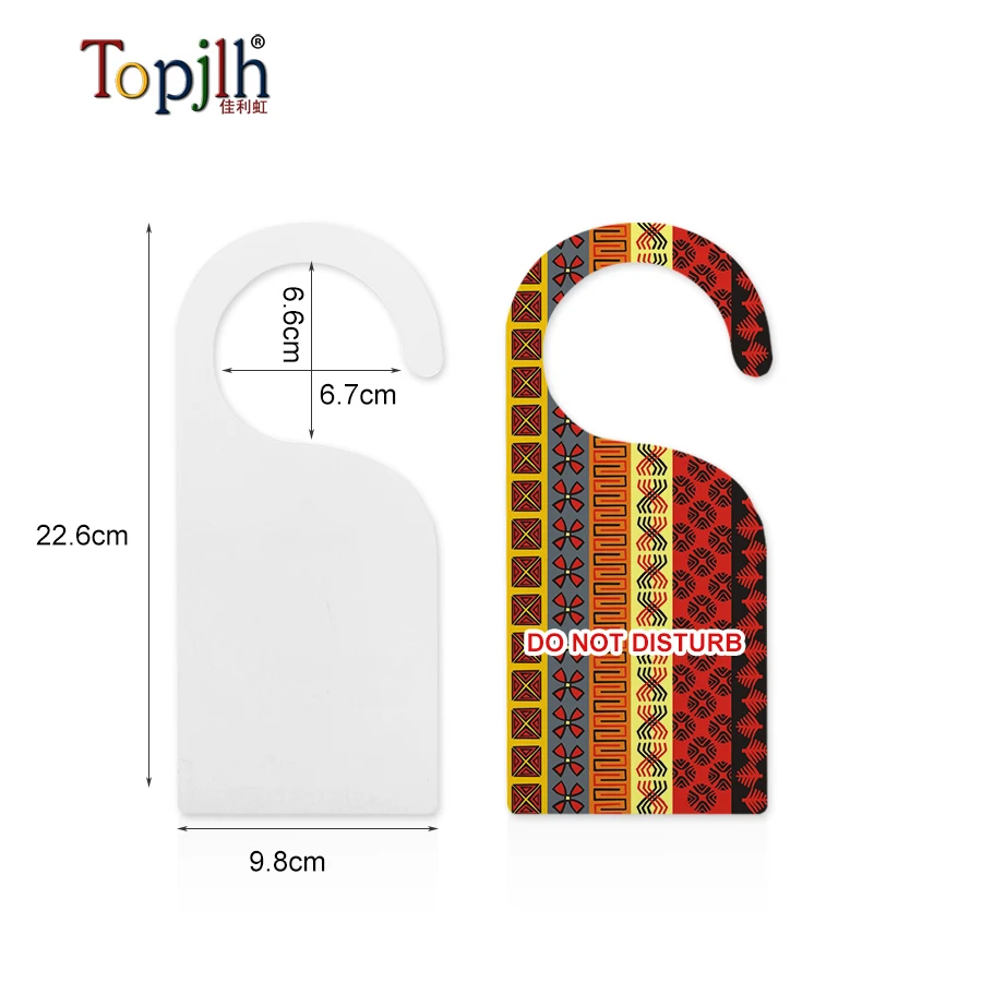 Eco Friendly Mdf Wooden Custom Logo Double Sides Front Door Hangers ...