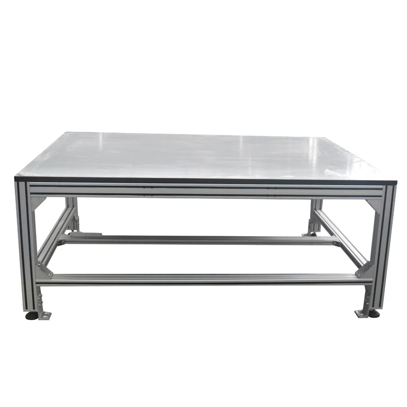 Custom Aluminum Frame Workbench Workstation Table for Industrial Use ...