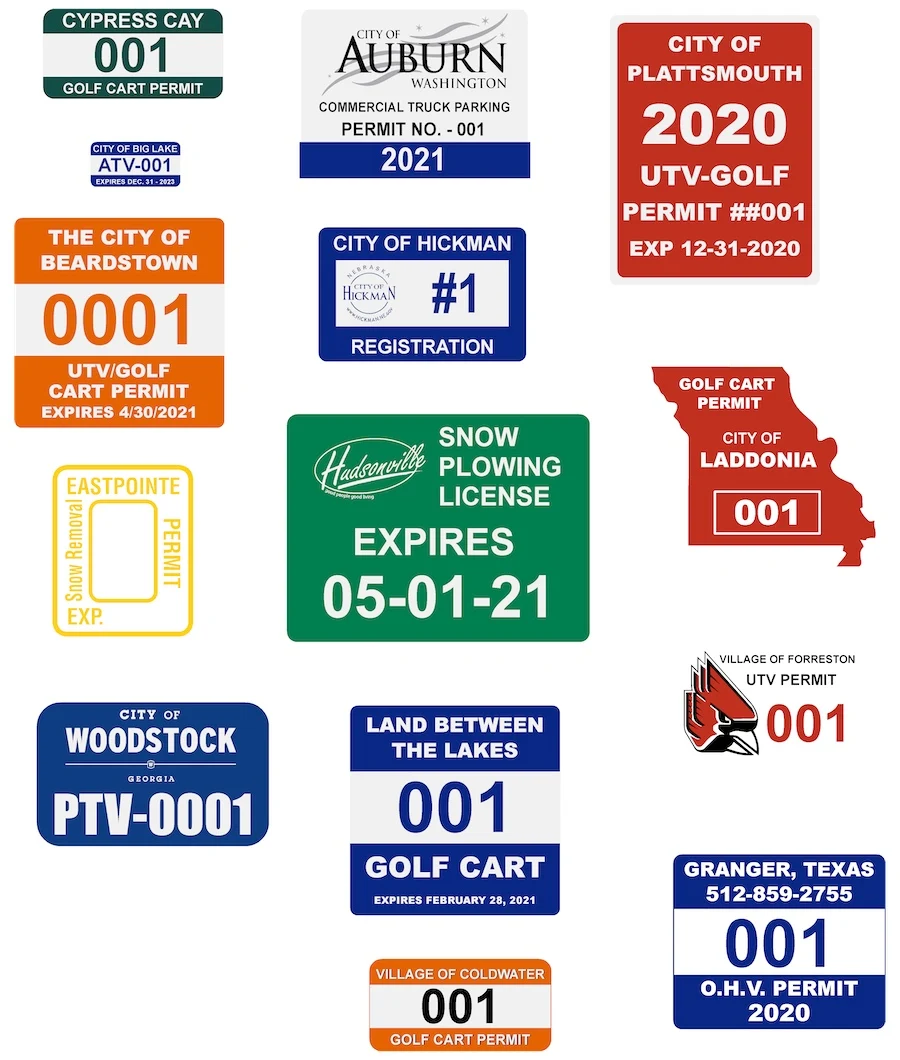Custom Car Windshield Parking Permit Decals Stickers - Self-Adhesive ...
