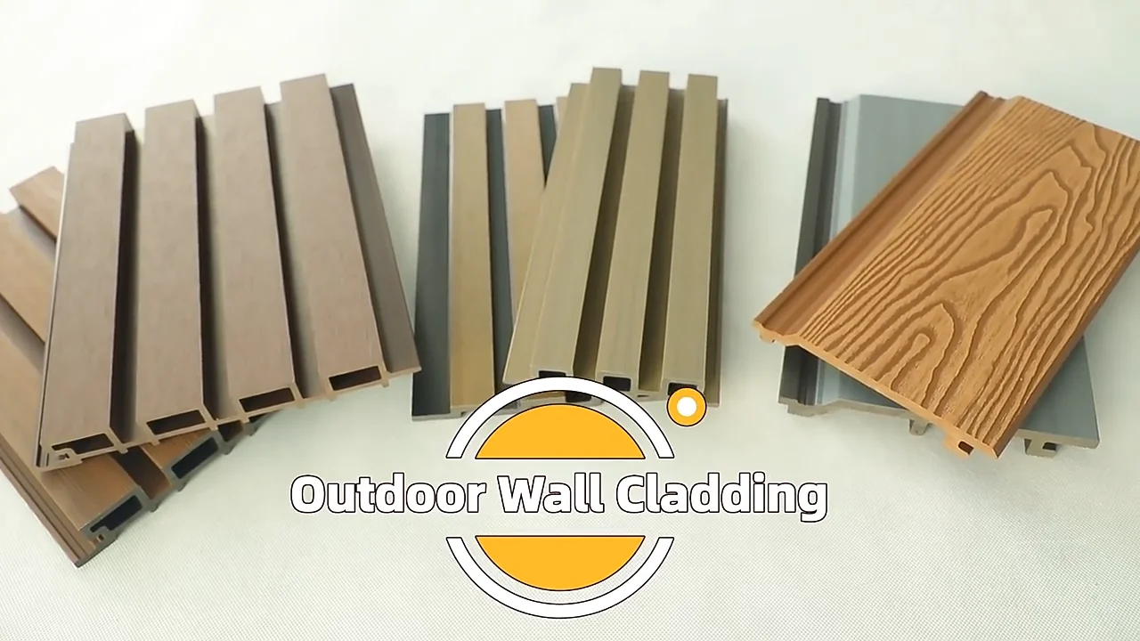 Foju Wpc Siding Fluted Wall Panel Decorative Waterproof Wall Coating ...
