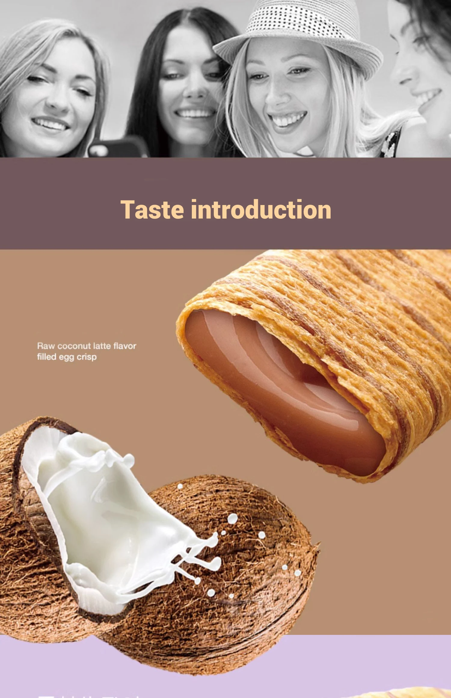 Franzzi Eag Crispy Taro Milk Flavored Cookies 100gx24 Sandwich Falitz ...