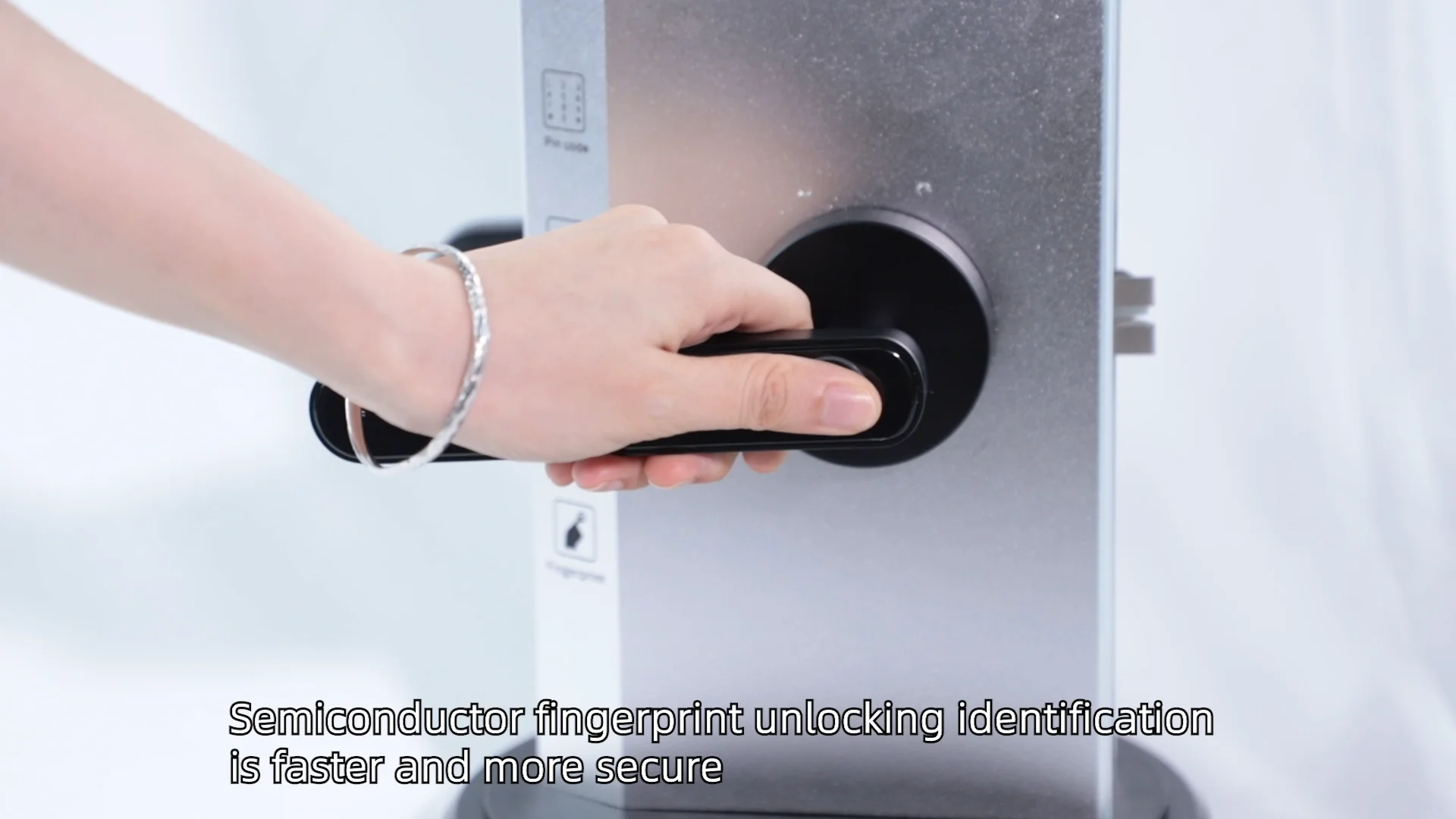 Cheap Price Smart Door Wifi Ttlock App Electronic Handle Locks Digital ...