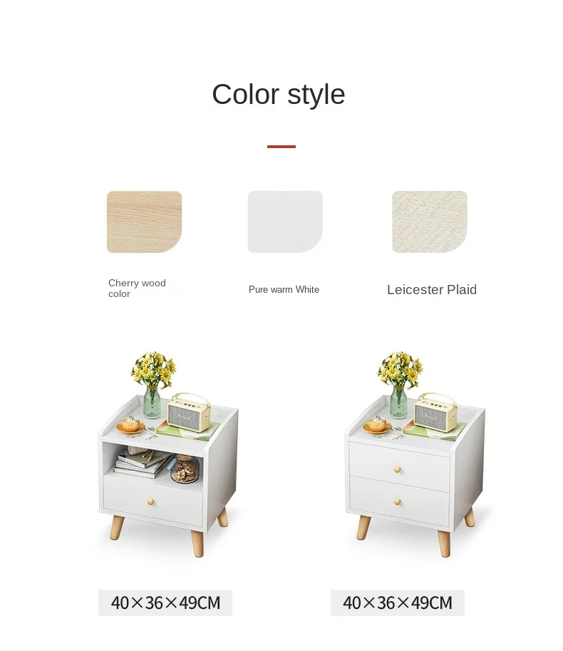 Bedside Table Simple Modern Locker Creative Multi-functional Mini Small ...