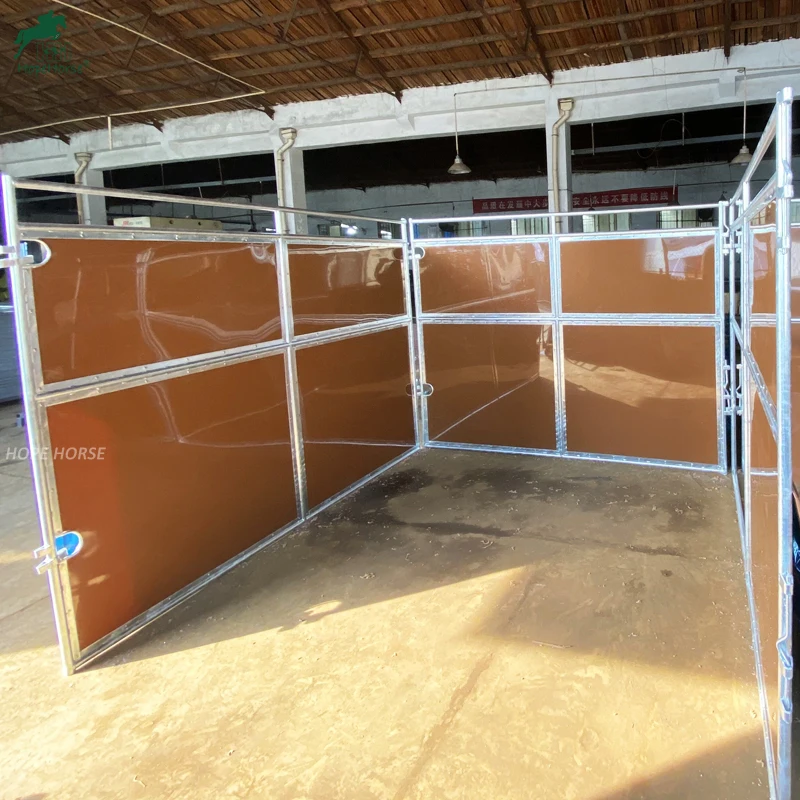 Galvanised Steel Internal Horse Stable Stall Portable Movable Horse ...
