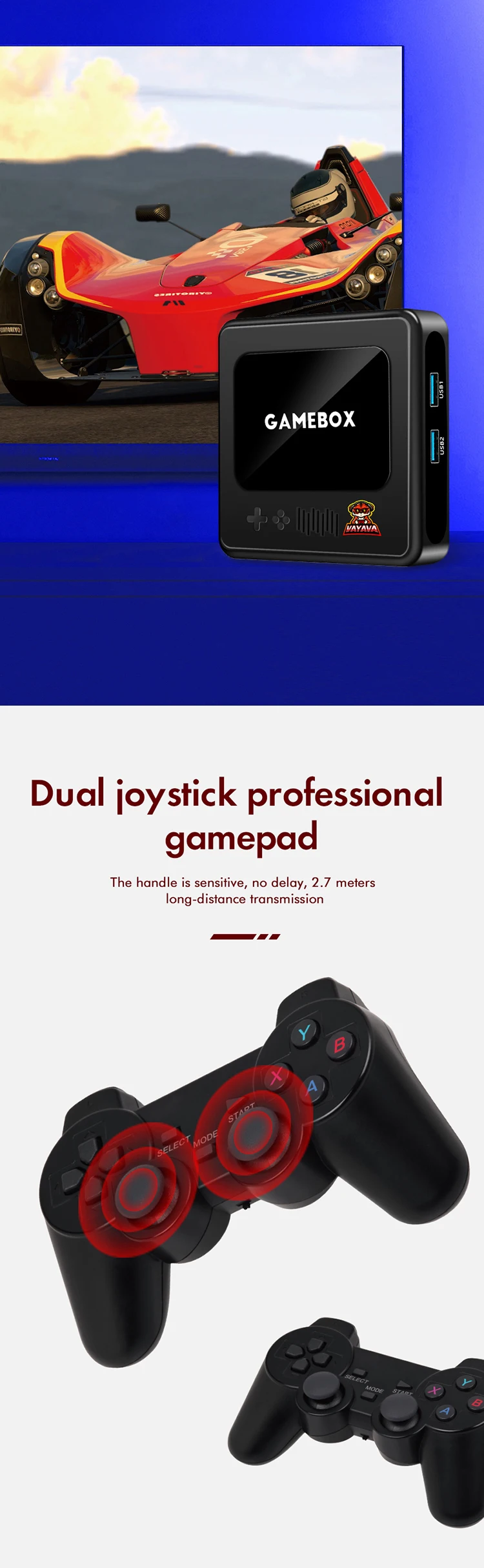 G10 Retro Video Game Console - 4K HD Output & Built-in Games